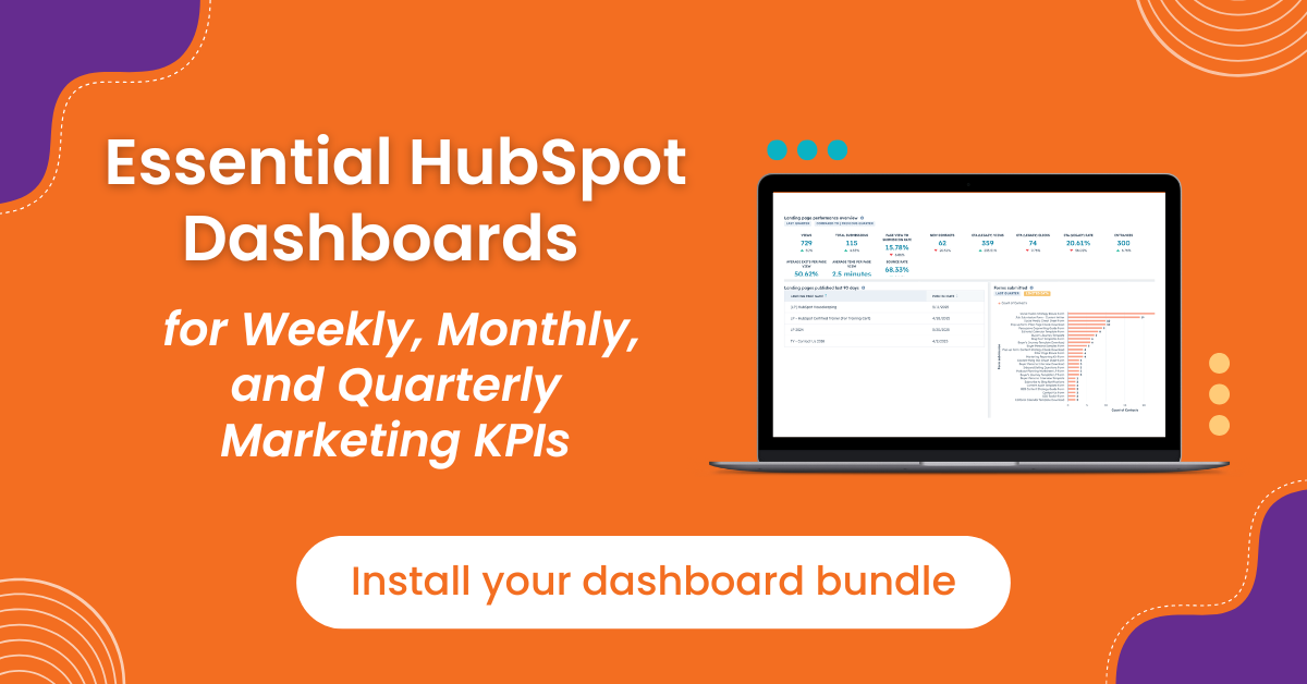 Free HubSpot Dashboard Bundle for Smarter Marketing Reporting